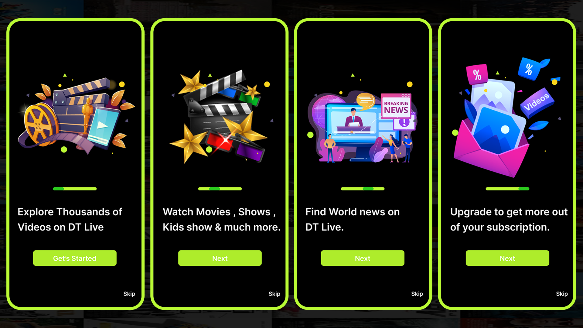 DTLive - Flutter App (Android - iOS - Website ) Movies - TV Series - Live TV - OTT - Admin Panel ...